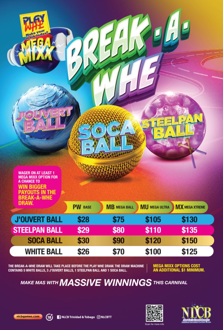 NLCB Play Whe Mega Mixx - Break-A-Whe promotion